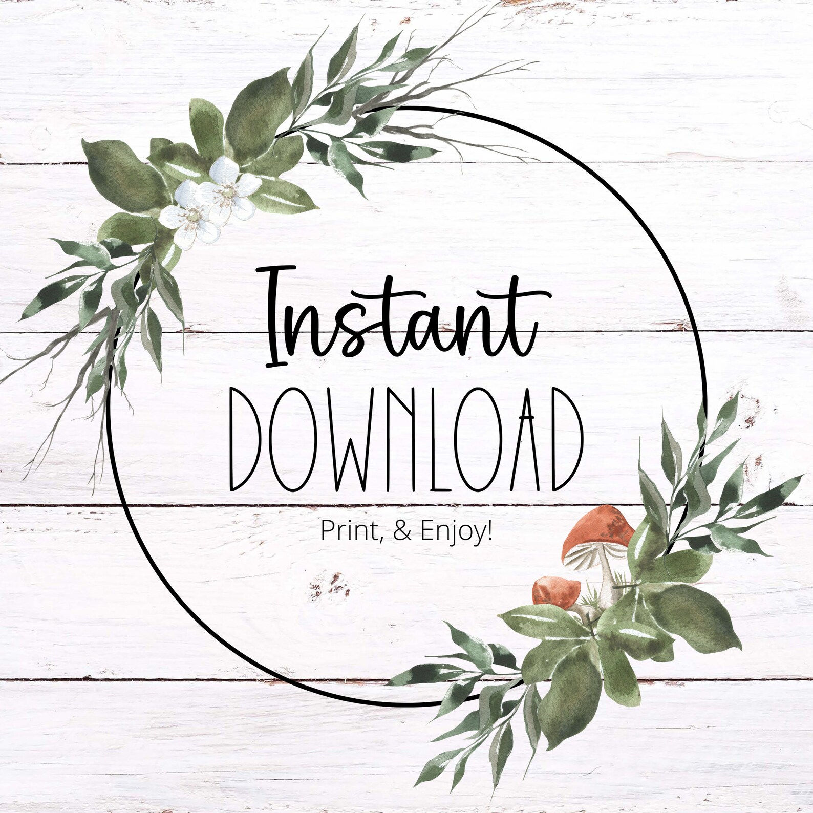 Morning Menu Pages Forest Design Calendar Pages - Etsy