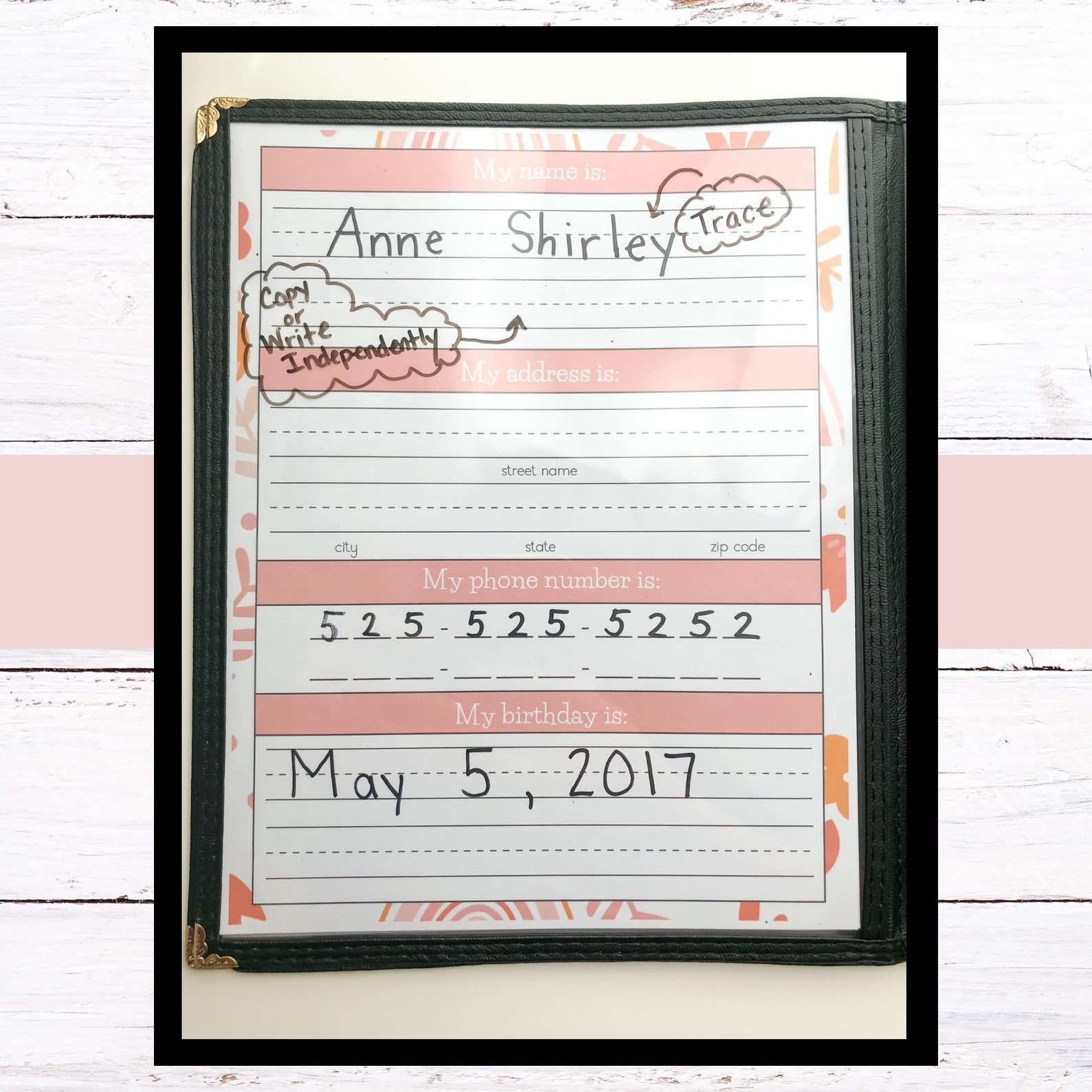 Morning Menu Pages Homeschool Morning Menu Calendar Pages - Etsy