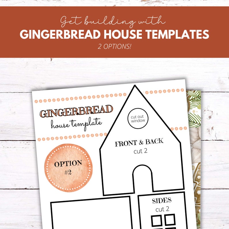 Gingerbread Unit Study Gingerbread House Template - Etsy