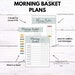 Homeschool Morning Basket Schedule Morning Basket Planning Pages ...