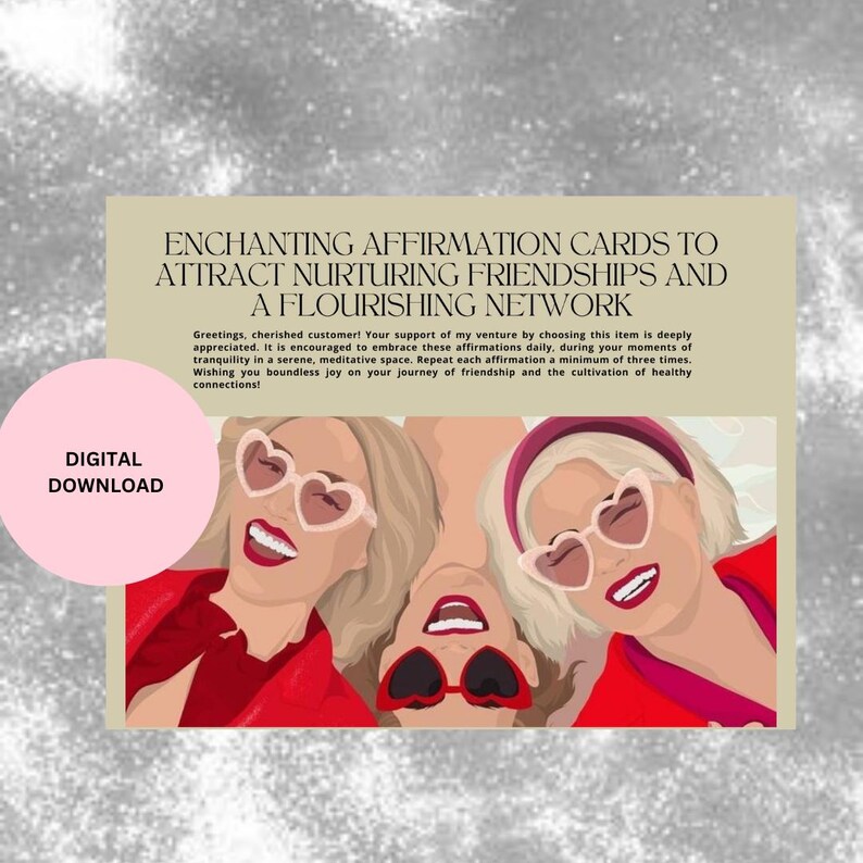 Friendship Affirmation Cards - Etsy