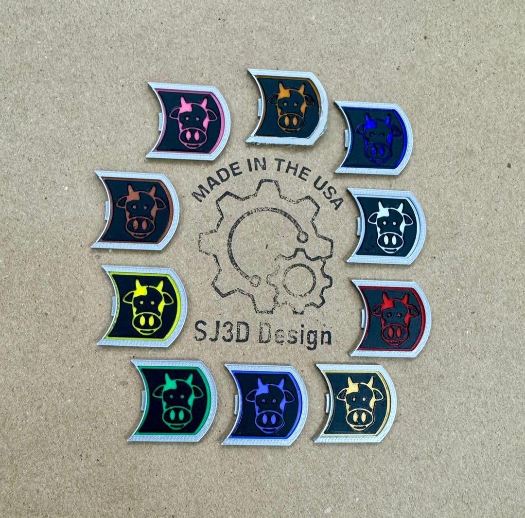 Holstein Moo Moo Ownership Badge and Blanks, Add Your Own Sticker! - Etsy