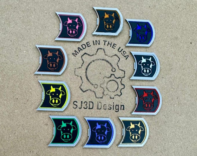Holstein Moo Moo Ownership Badge and Blanks, Add Your Own Sticker! - Etsy