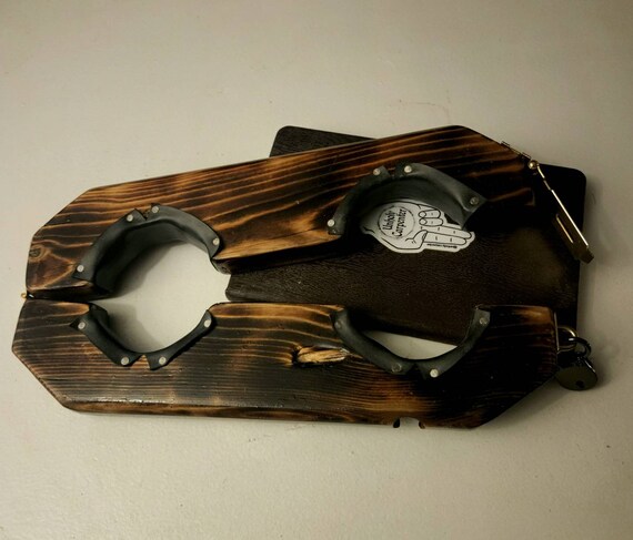 BDSM Wood Mini Stock / Handcuffs - Etsy Canada