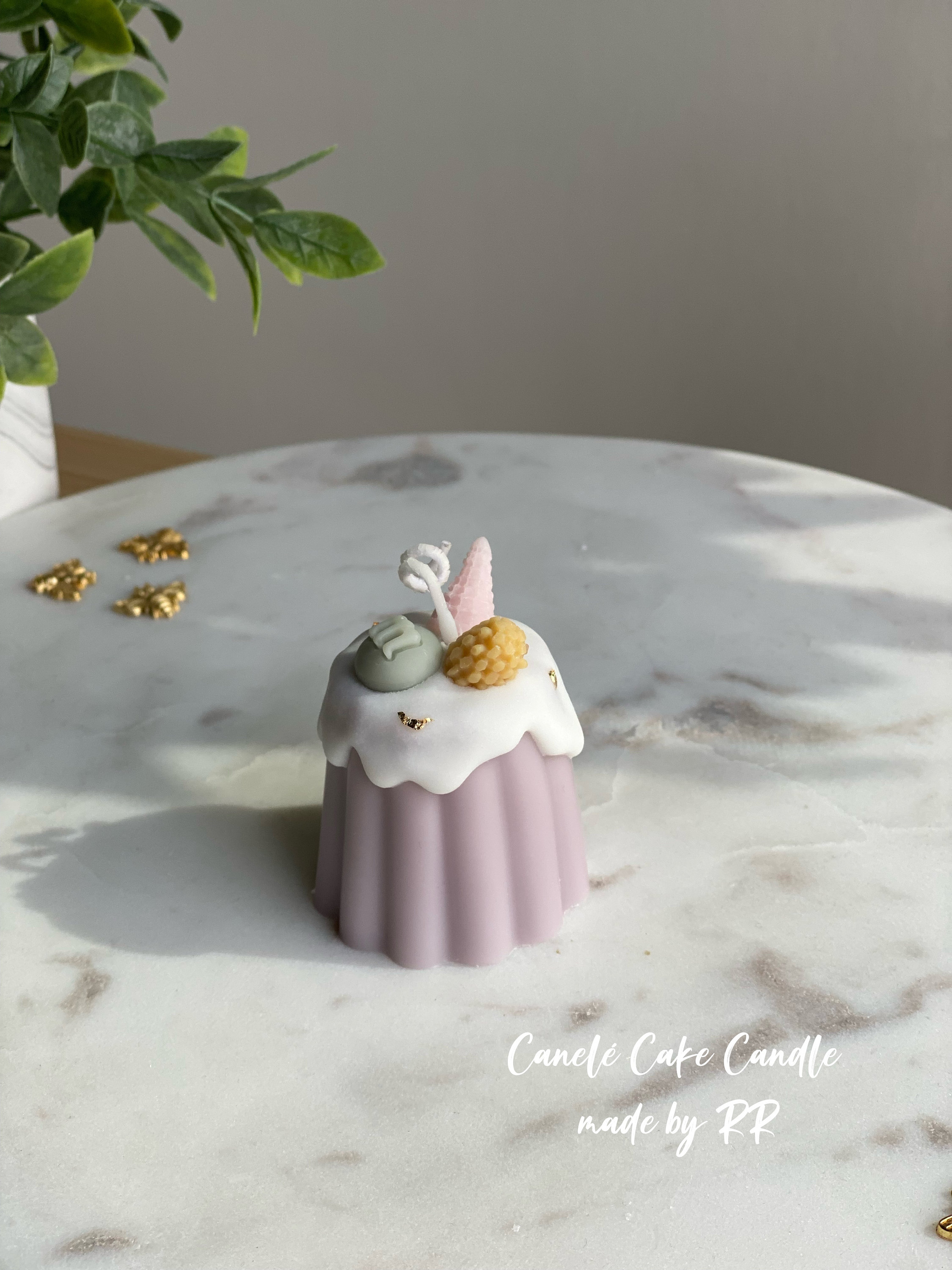 Canelé Cake Candle | Pudding Dessert Candle | Scented Candle Home Decor ...