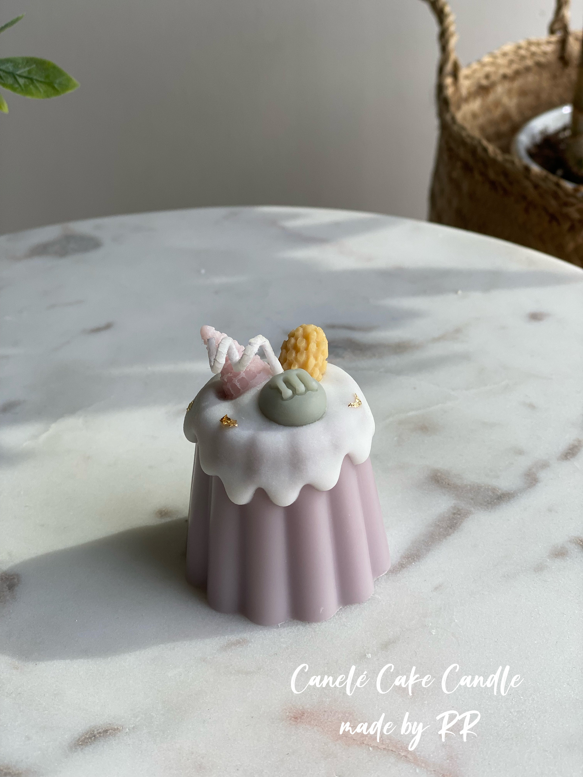 Canelé Cake Candle | Pudding Dessert Candle | Scented Candle Home Decor ...