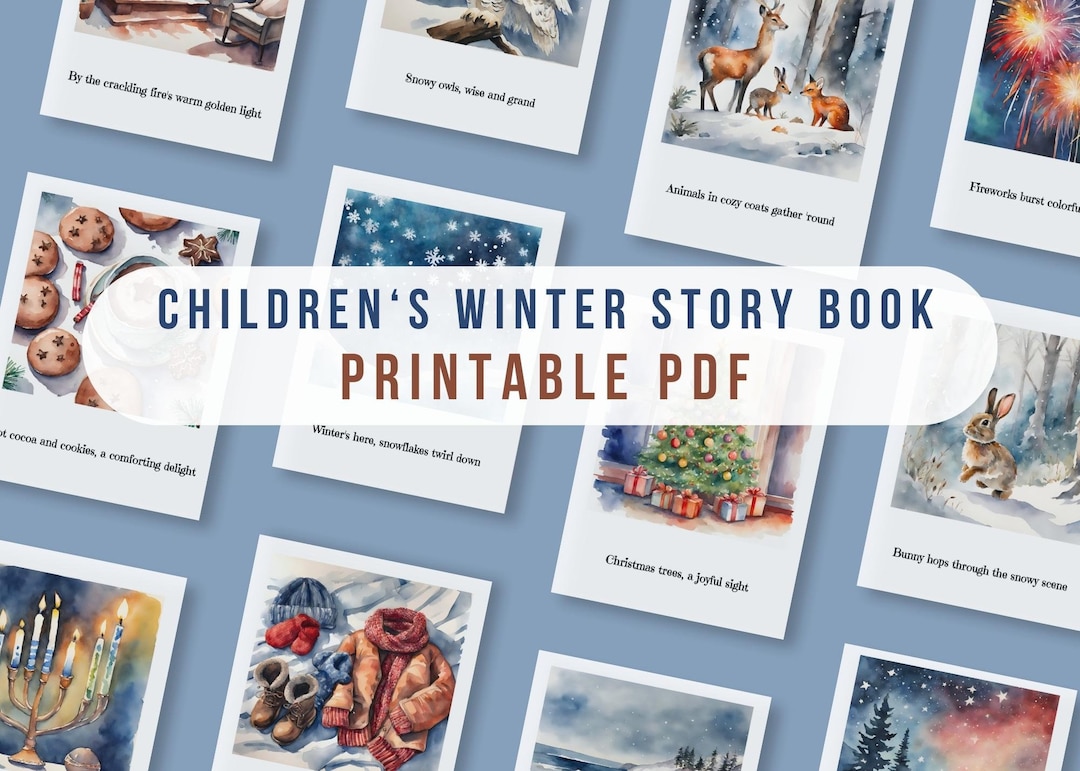 Cozy Nights & Winter Delights Printable Book Winter Theme Book ...