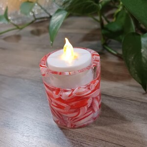 Christmas Peppermint Candy Tealight Candle Holder - Etsy