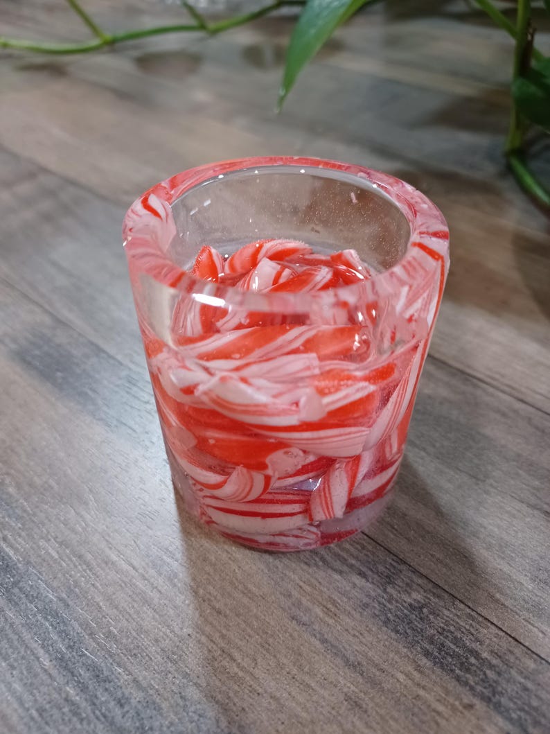 Christmas Peppermint Candy Tealight Candle Holder - Etsy