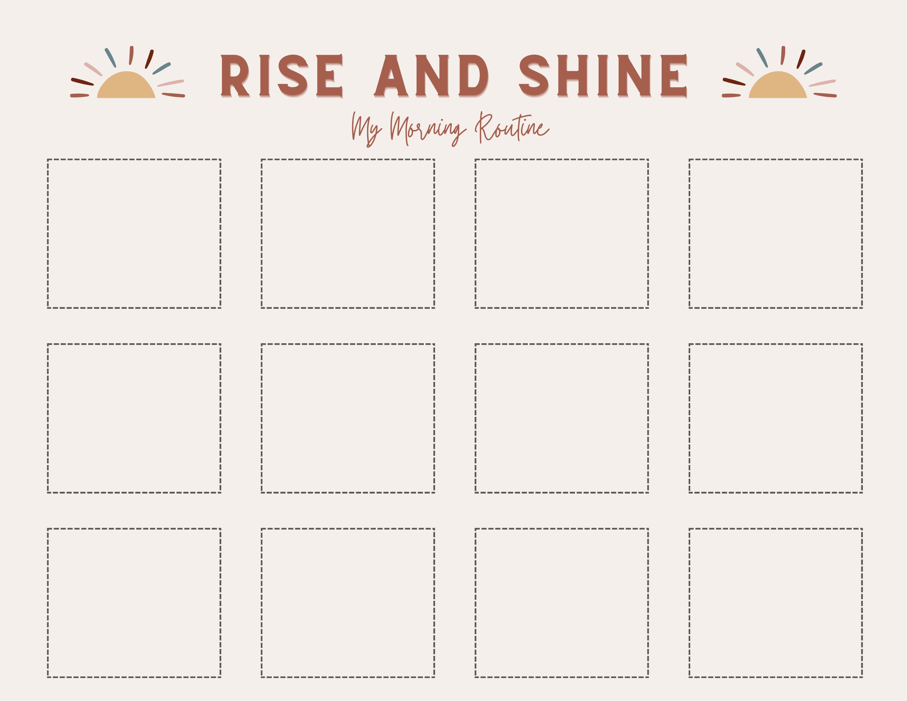 Morning and Nighttime Visual Routine Chart Schedule and Routine Chart ...