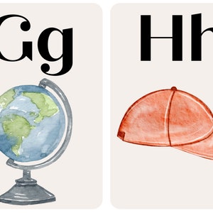 Alphabet & Number Printable Flashcards - Etsy