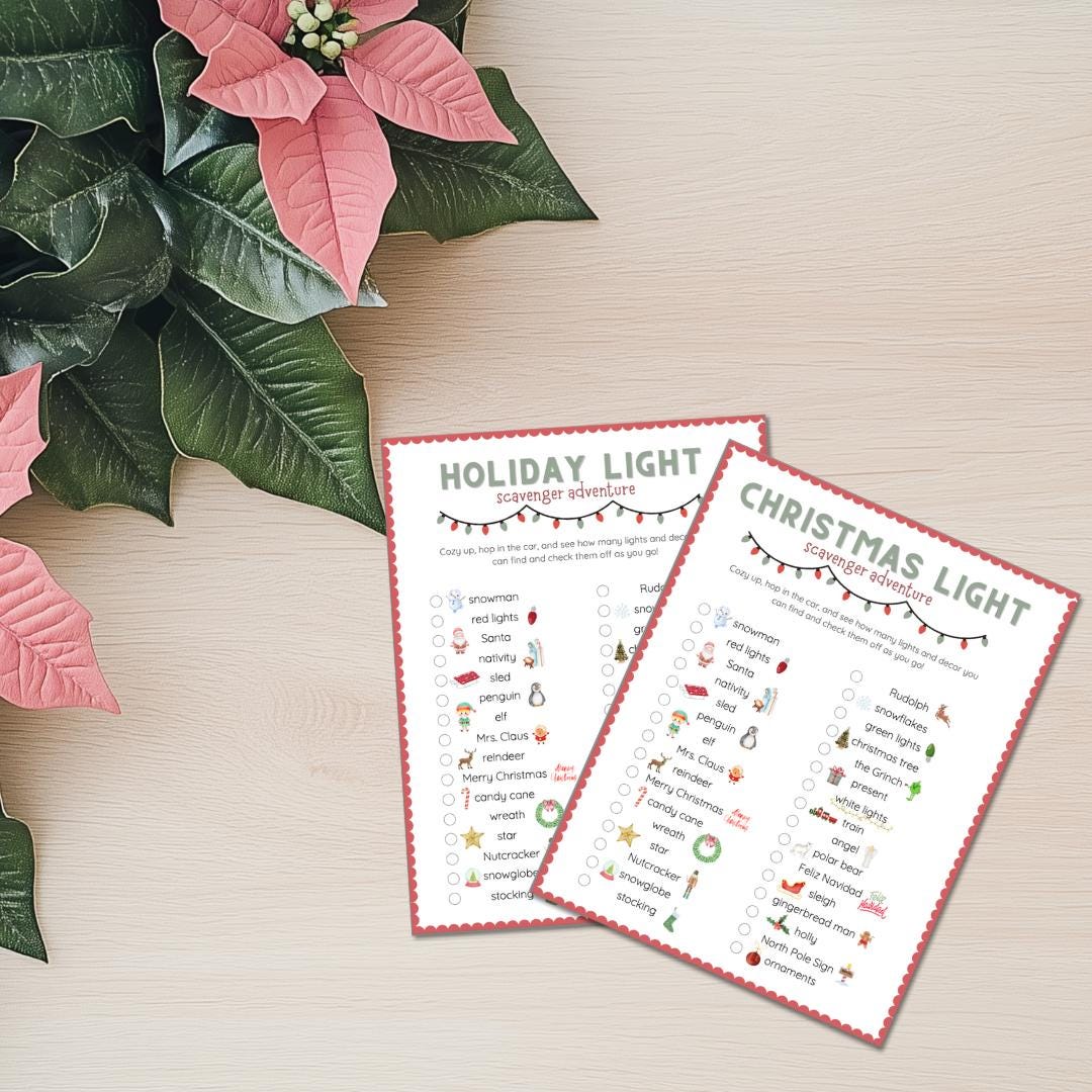 Christmas Light Scavenger Hunt | Holiday Activities, Christmas ...