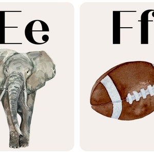 Alphabet & Number Printable Flashcards - Etsy