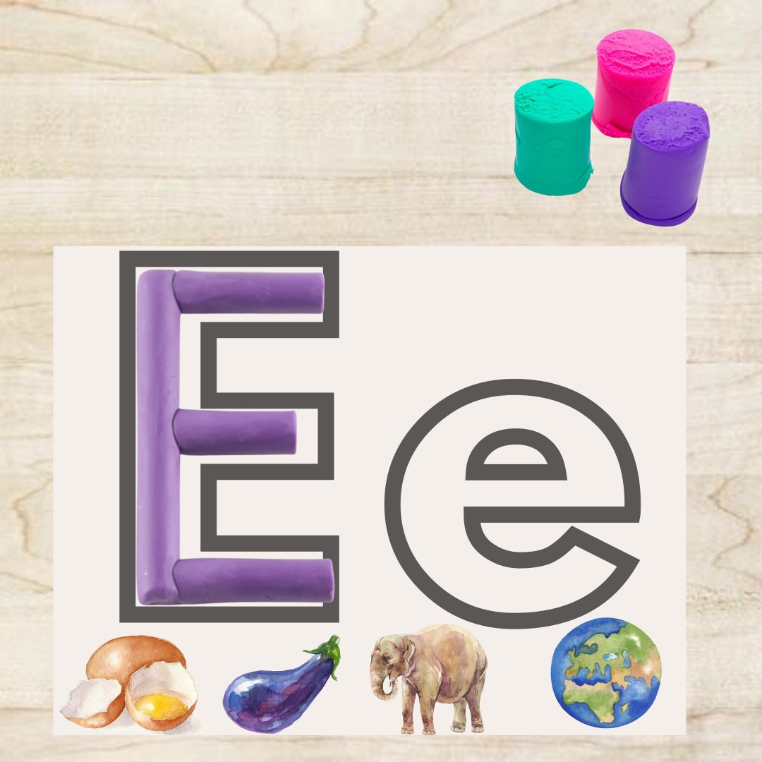 Alphabet Tracing Playdough Mats Alphabet Printable Letter Worksheets ...