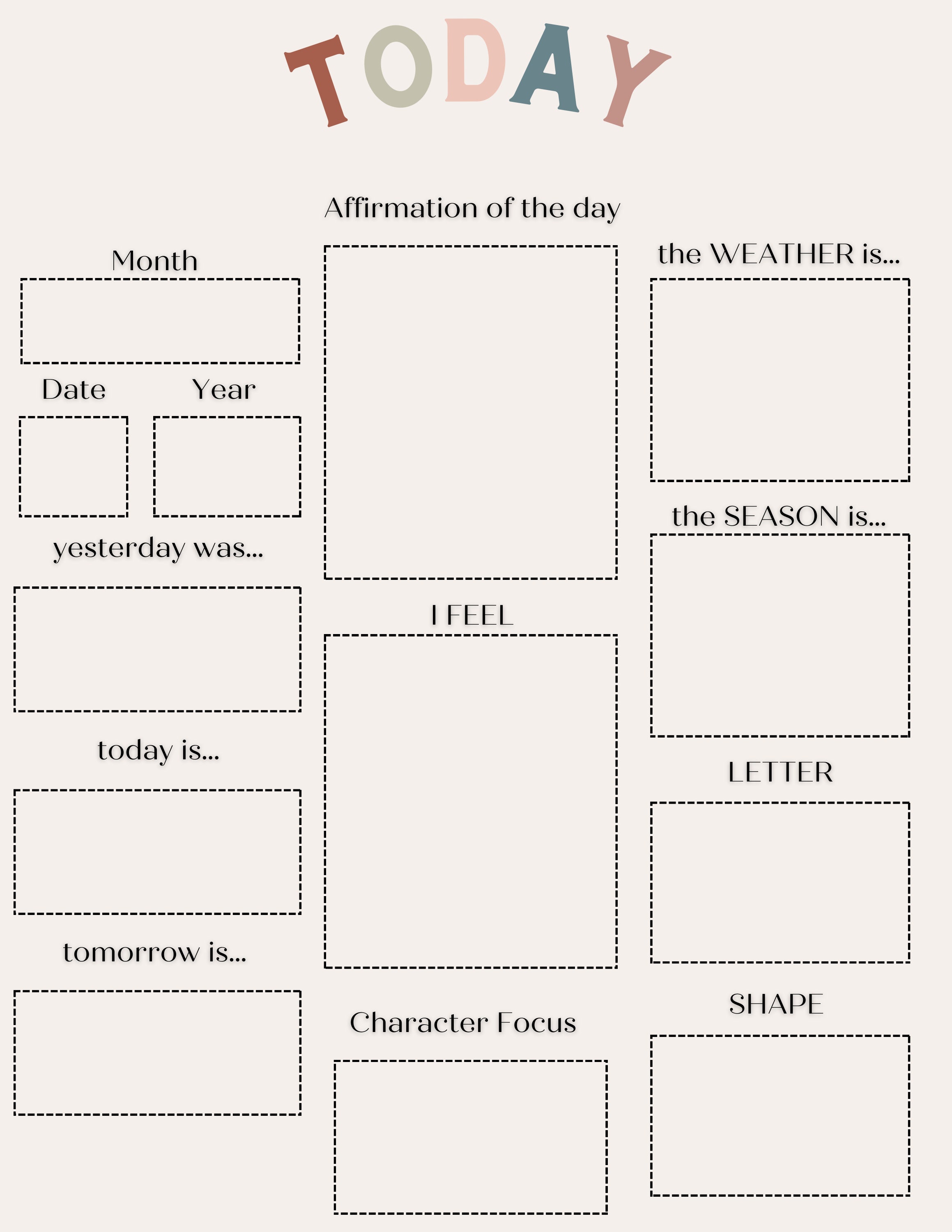 Daily Circle Time Morning Board | Calendar | Weather | Seasons | Letter ...