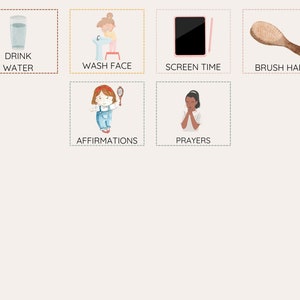 Morning and Nighttime Visual Routine Chart Schedule and Routine Chart ...