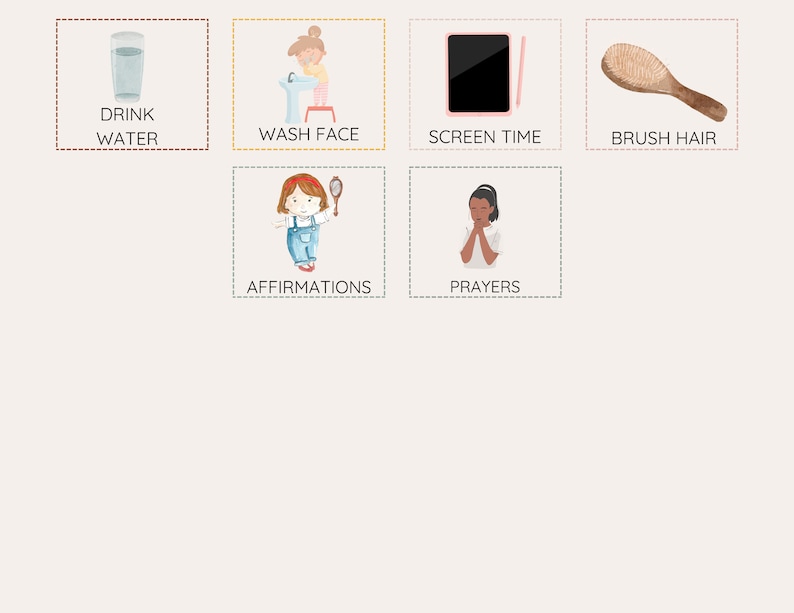 Morning and Nighttime Visual Routine Chart Schedule and Routine Chart ...