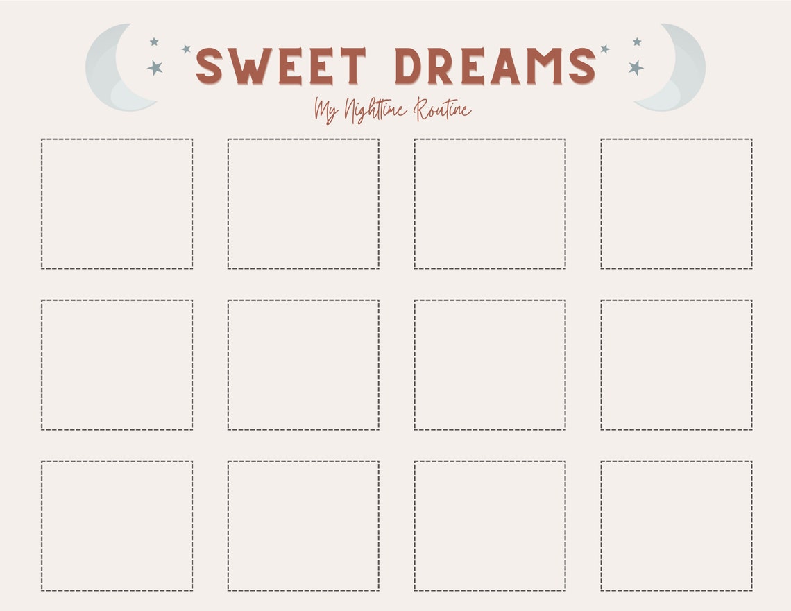 Morning and Nighttime Visual Routine Chart Schedule and Routine Chart ...