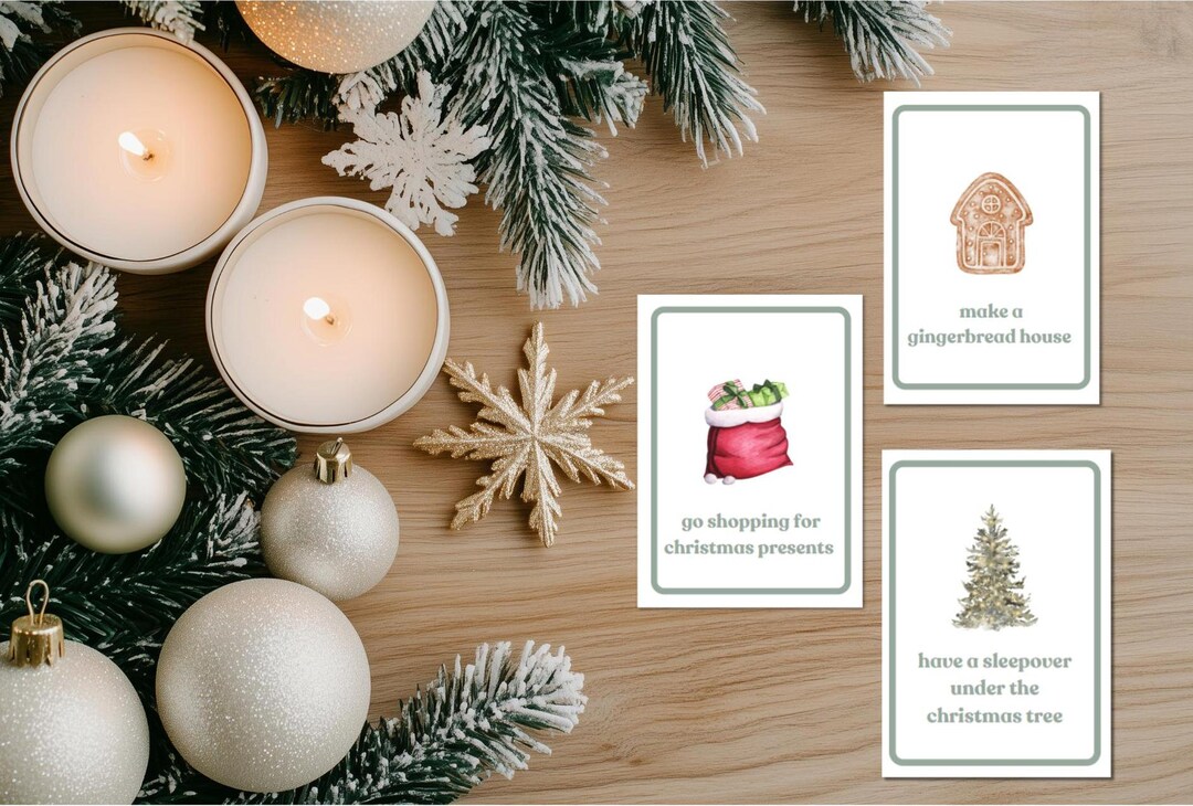 36 Advent Calendar Activity Cards (+4 Make Your Own!), Christmas ...
