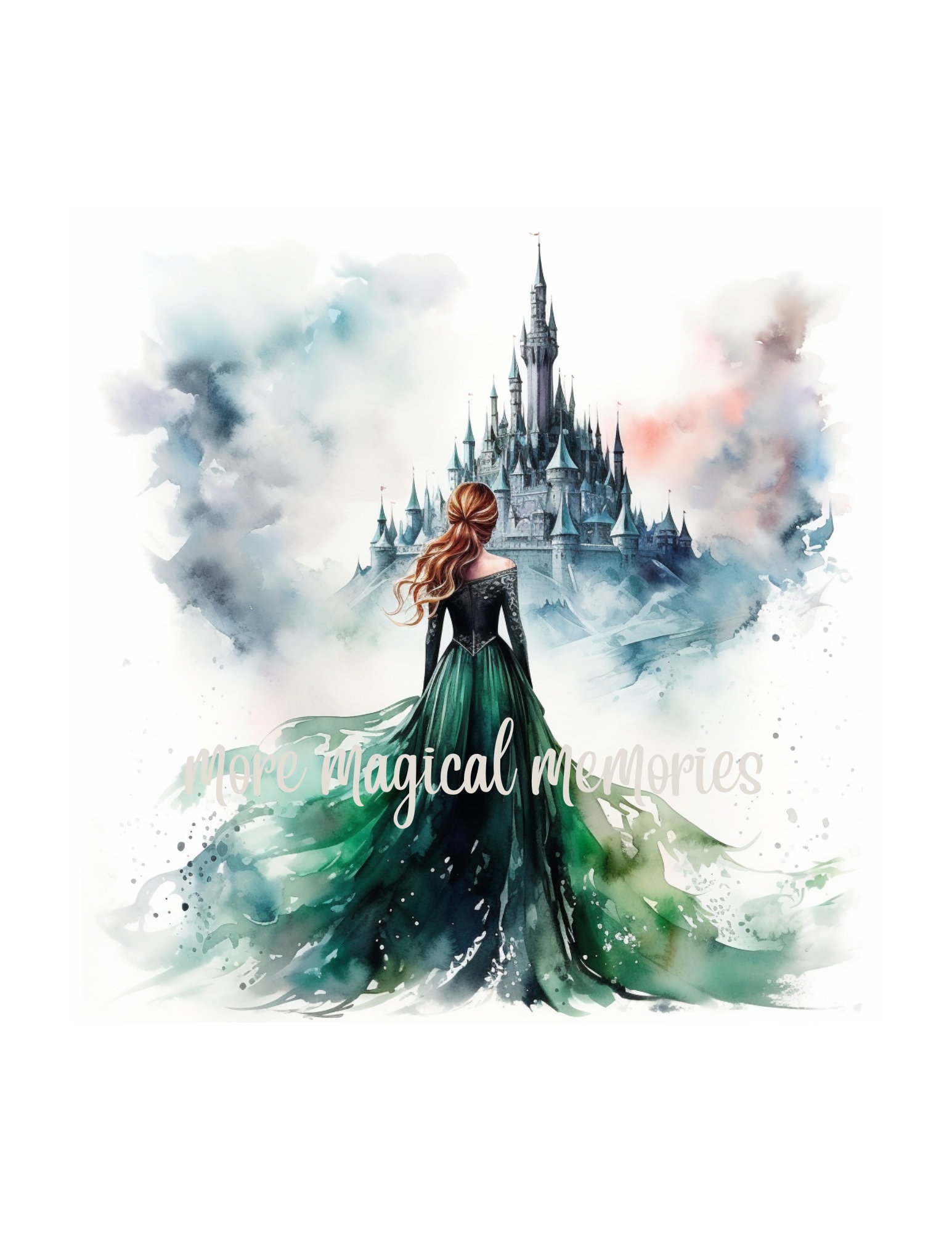 Anna Watercolor Princess Print Classic Fairytale Storybook Art, Fantasy ...