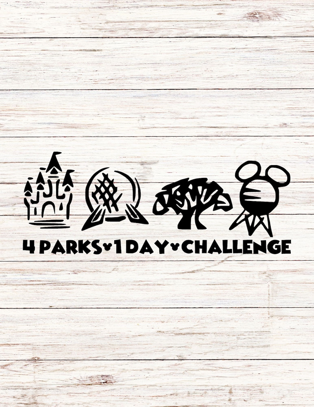 Four Parks One Day Challenge, Customize Gift Svg, Vinyl Cut File, Svg ...