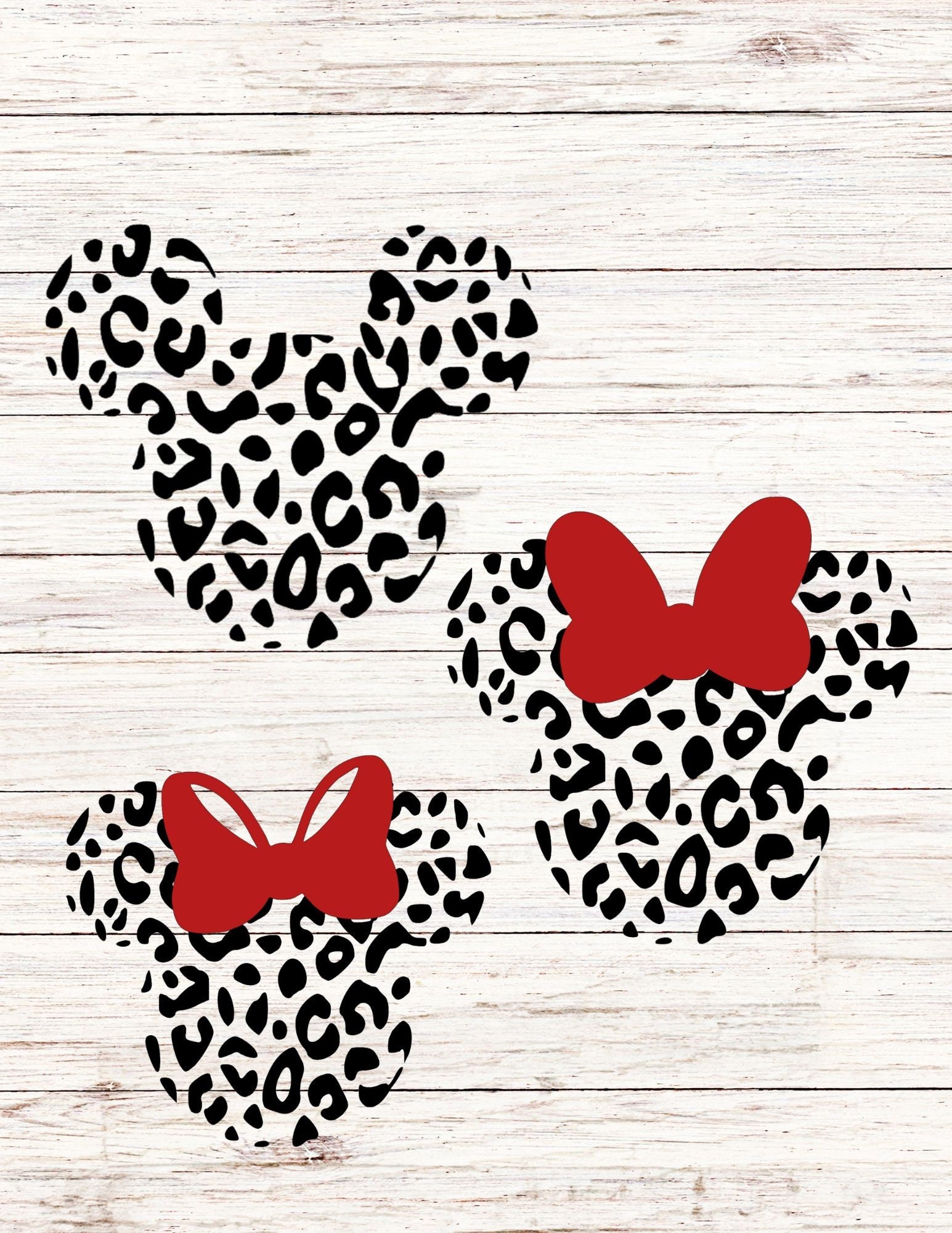 Mickey Animal Print Customize Gift Svg Vinyl Cut File Svg - Etsy