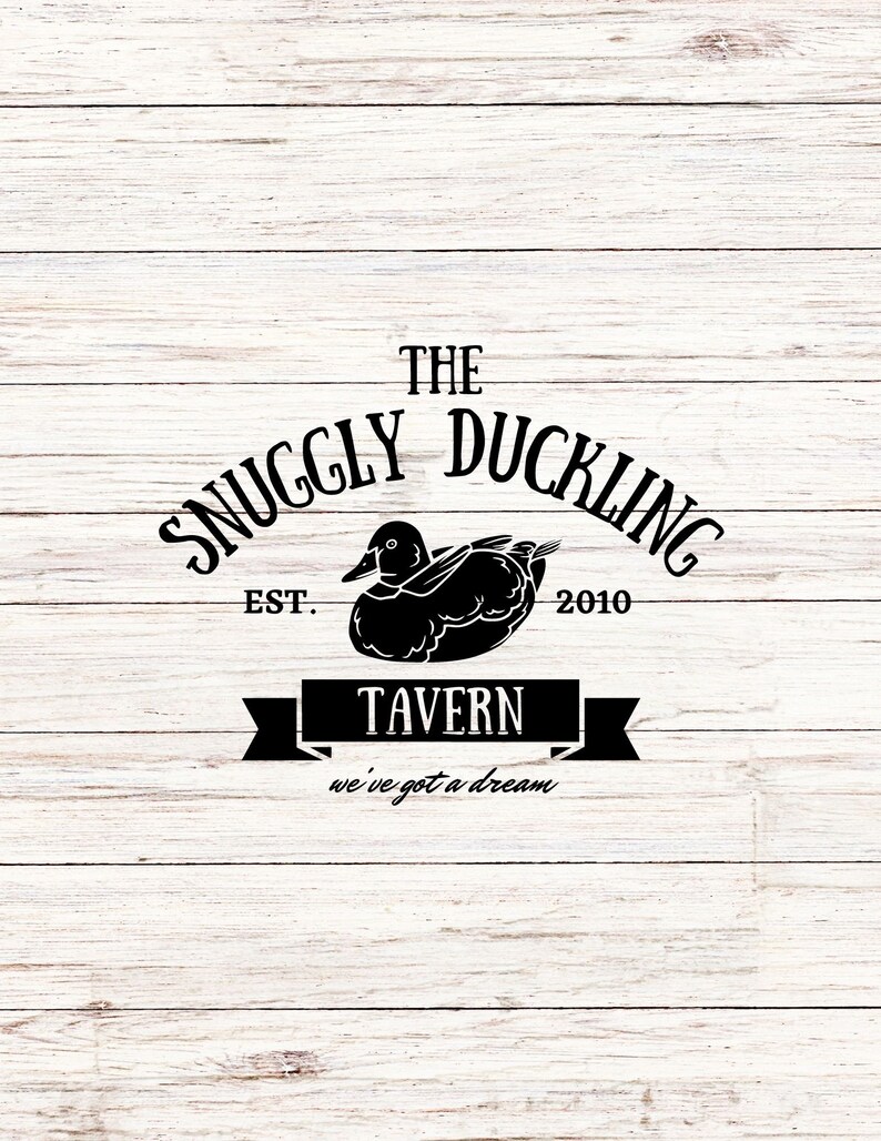 Snuggly Duckling Tavern Customize Gift Svg Vinyl Cut File - Etsy