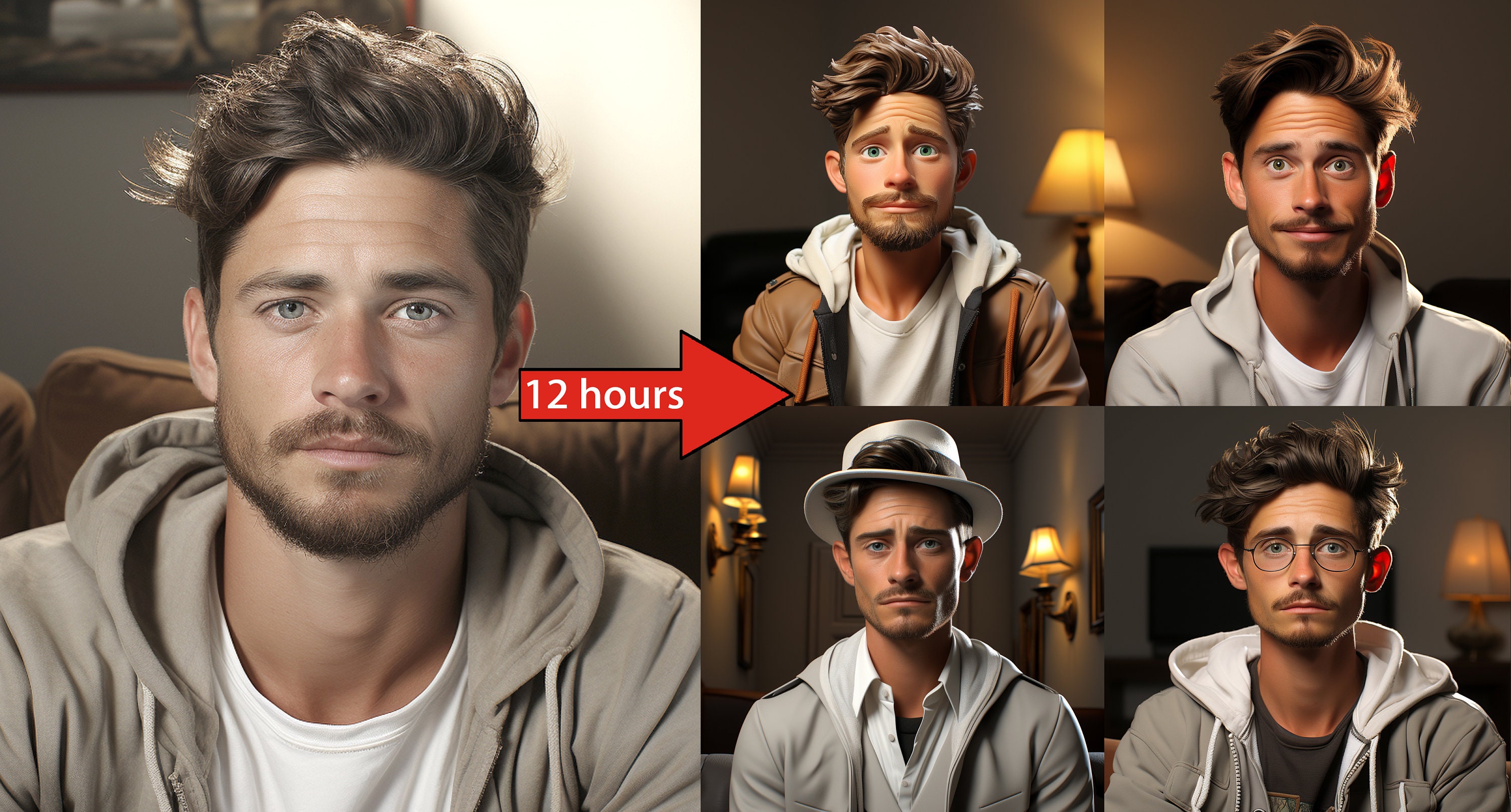 Digital Portrait Customization,cartoon Avatar,social Media Avatars ...