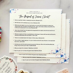 Christian Missionary Set | Scripture and Gospel Card Handouts ...