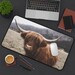 Western Office Decor, Highland Cow Desk Mats, Cow Giant Mouse Pad ...