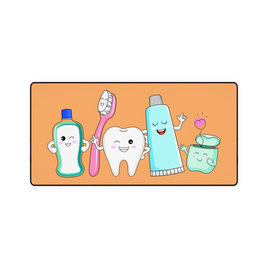 Dental Desk Mats, Dental Assistant Gift, Dentist Jumbo Mousepad, Dental ...