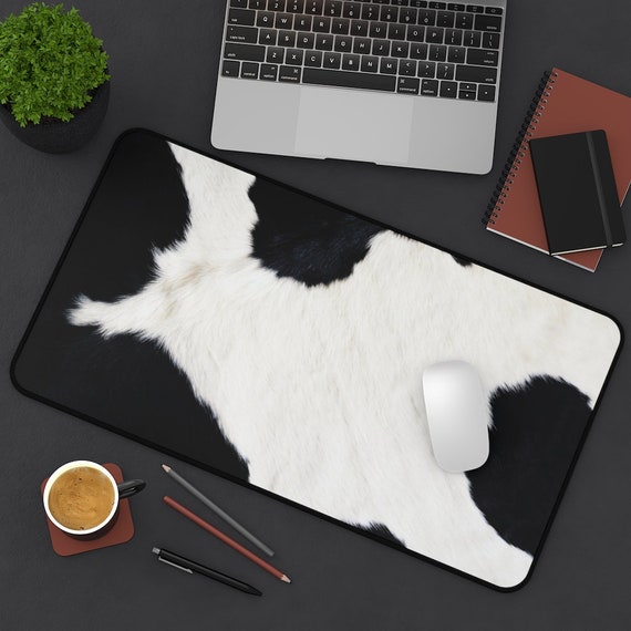 Western Office Decor Cow Print Desk Mats Dairy Cow Giant - Etsy