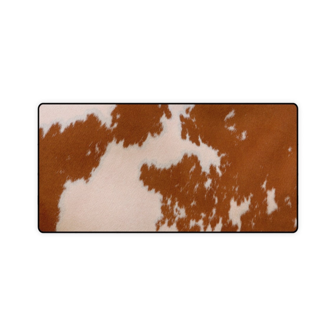 Cowhide Desk Mats, Cow Print Giant Mouse Pad, Jumbo Mouse Pad, Trendy ...
