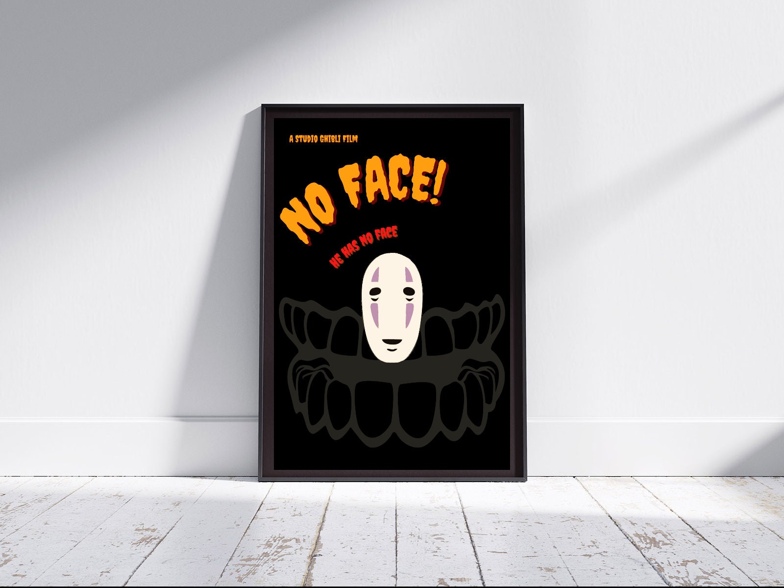 Spirited Away No Face Pulp Horror Poster - Etsy