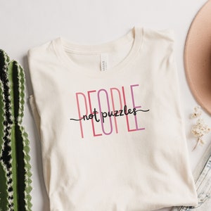 Autism Awareness "people Not Puzzles" Gift for Neurodivergent Advocates ...