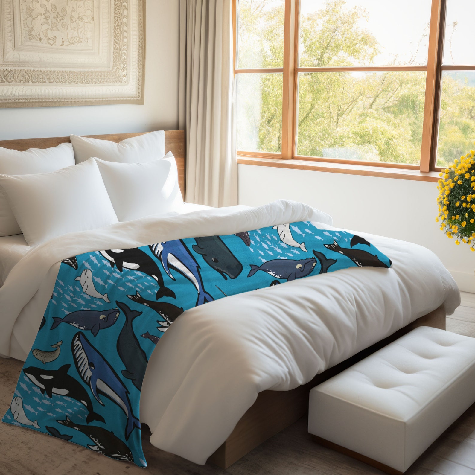Whale Blanket | Beluga Designs | Humpback Whale | Team Orca Gift ...