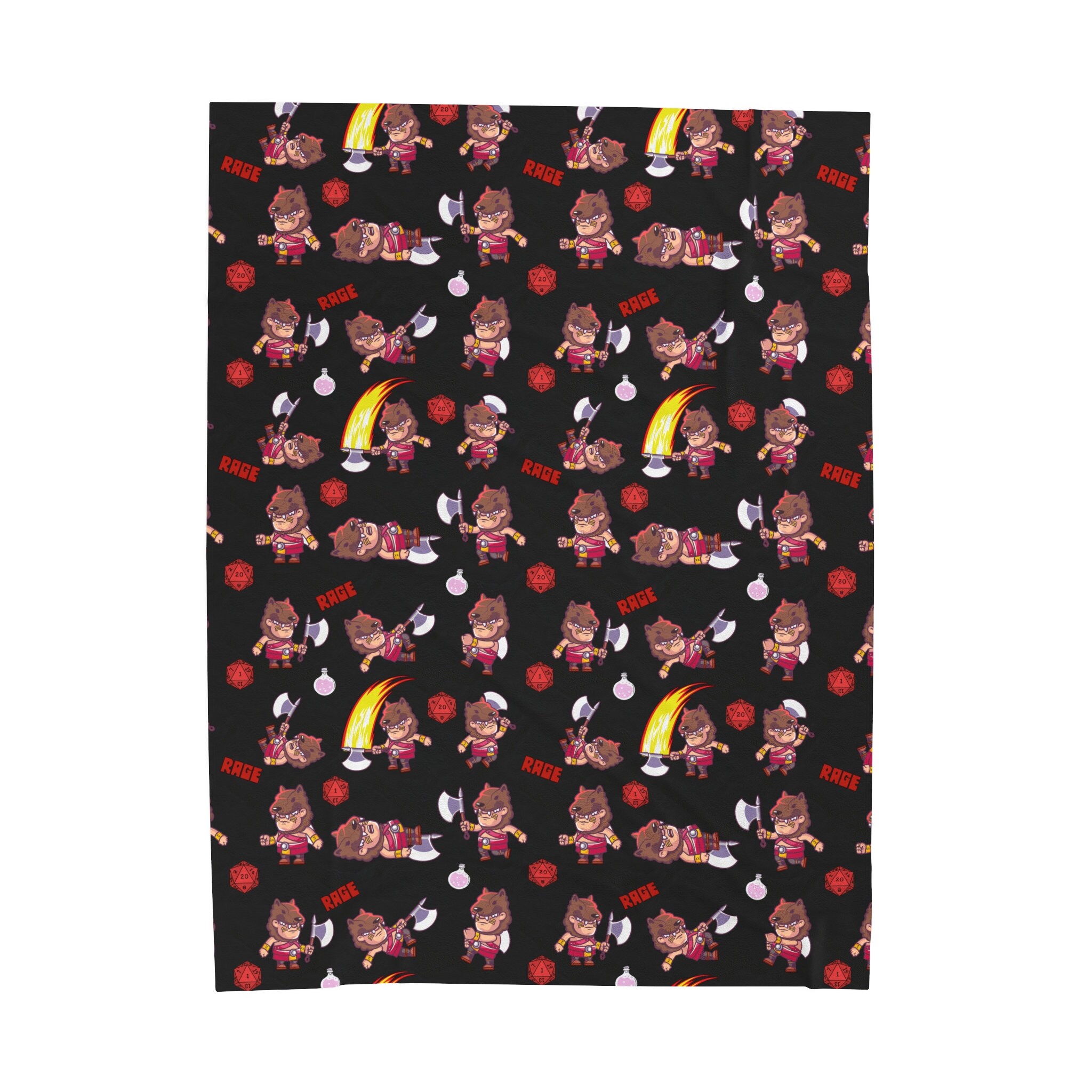 TTRPG Barbarian Blanket | Table Top Role Playing Gift for Gamers ...