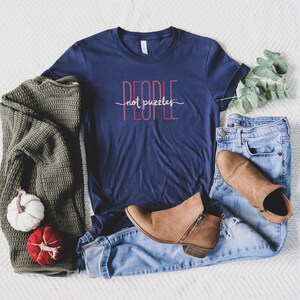 Autism Awareness "people Not Puzzles" Gift for Neurodivergent Advocates ...