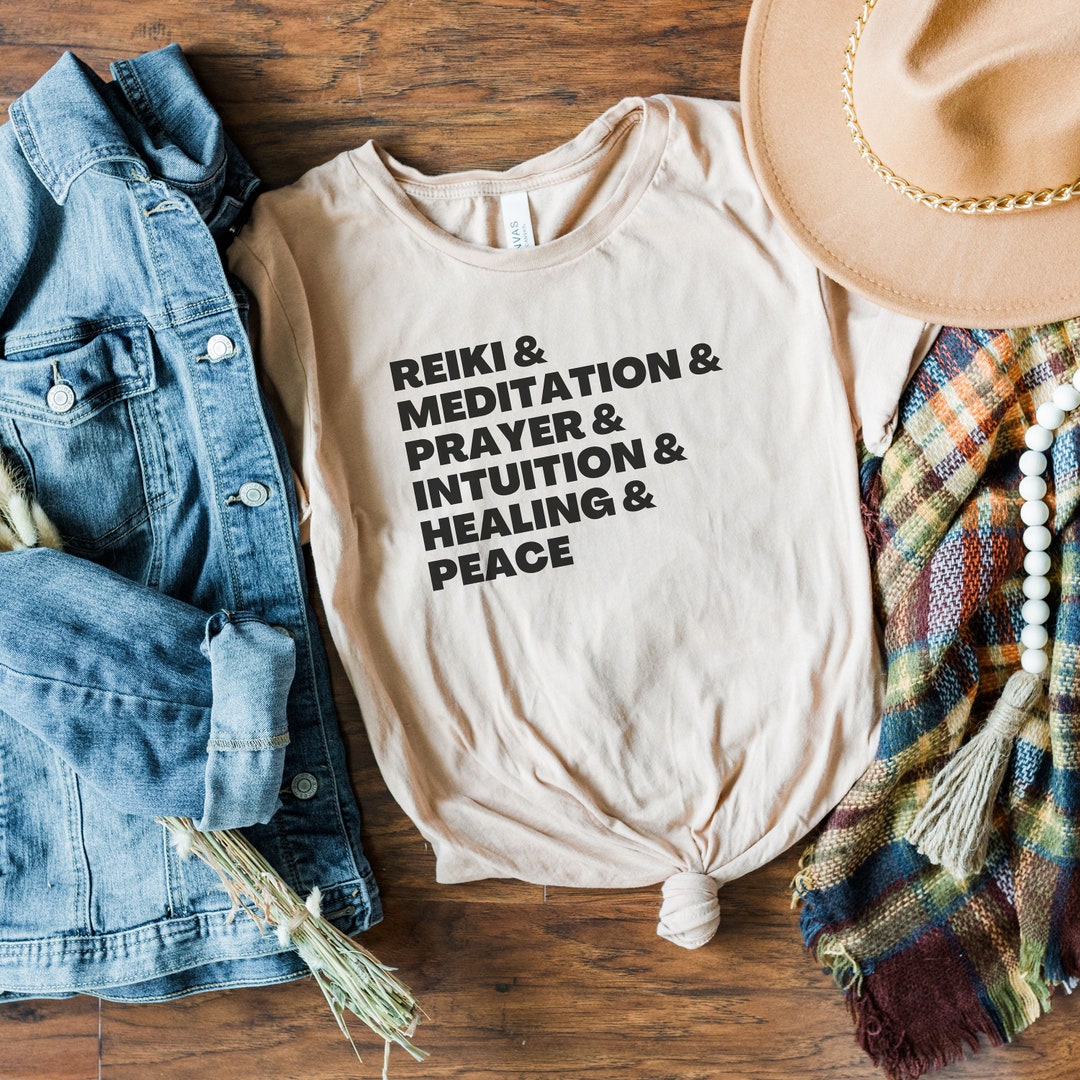 Spiritual Healing Reiki Clothing | Good Energy Mental Health T Shirt | Gift for Healer, Reiki ...