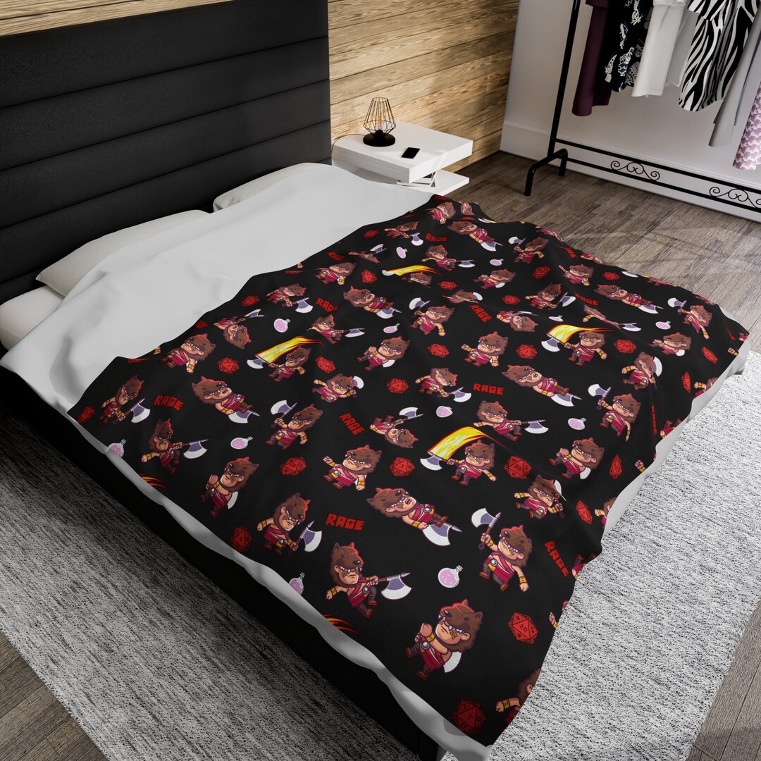 TTRPG Barbarian Blanket | Table Top Role Playing Gift for Gamers ...