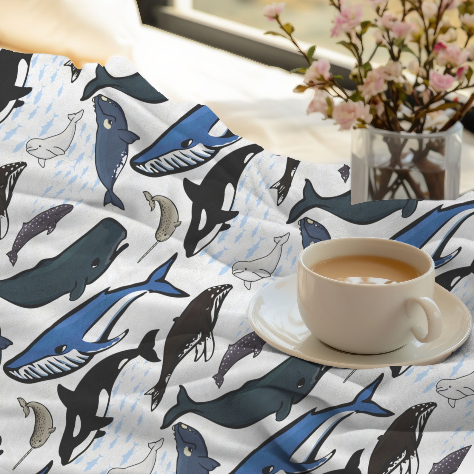 Whale Blanket | Beluga Designs | Humpback Whale | Team Orca Gift ...