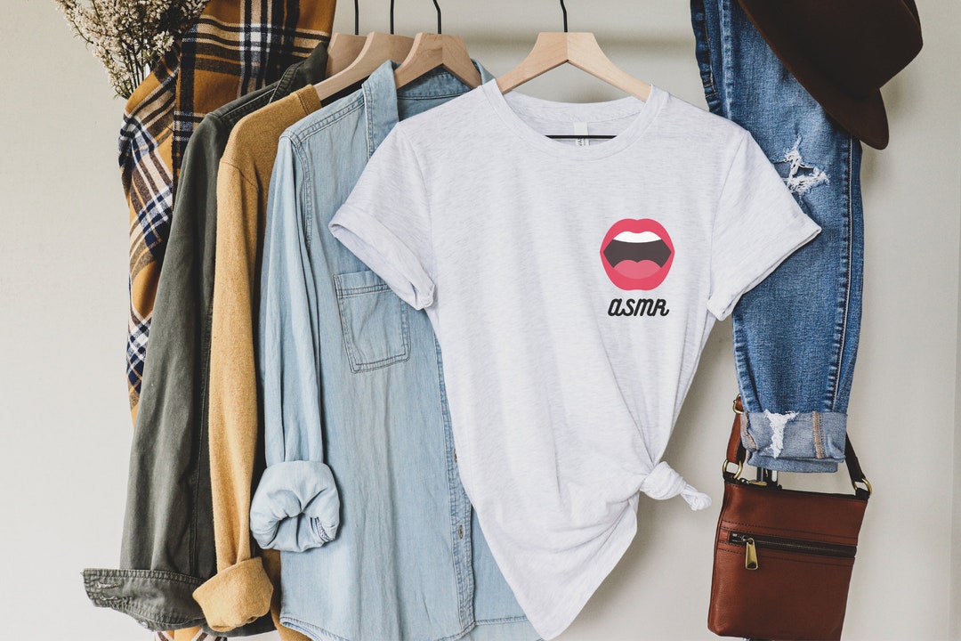 ASMR Minimalist Shirt, ASMR Sounds, Asmrtist Gift, Asmr Mouth Oversized ...