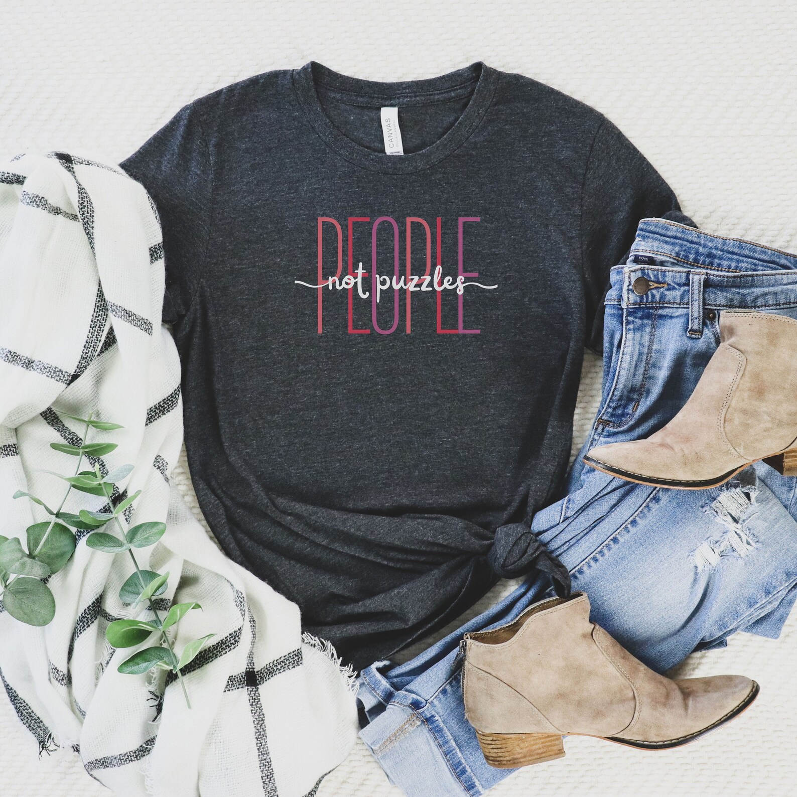 Autism Awareness "people Not Puzzles" Gift for Neurodivergent Advocates ...