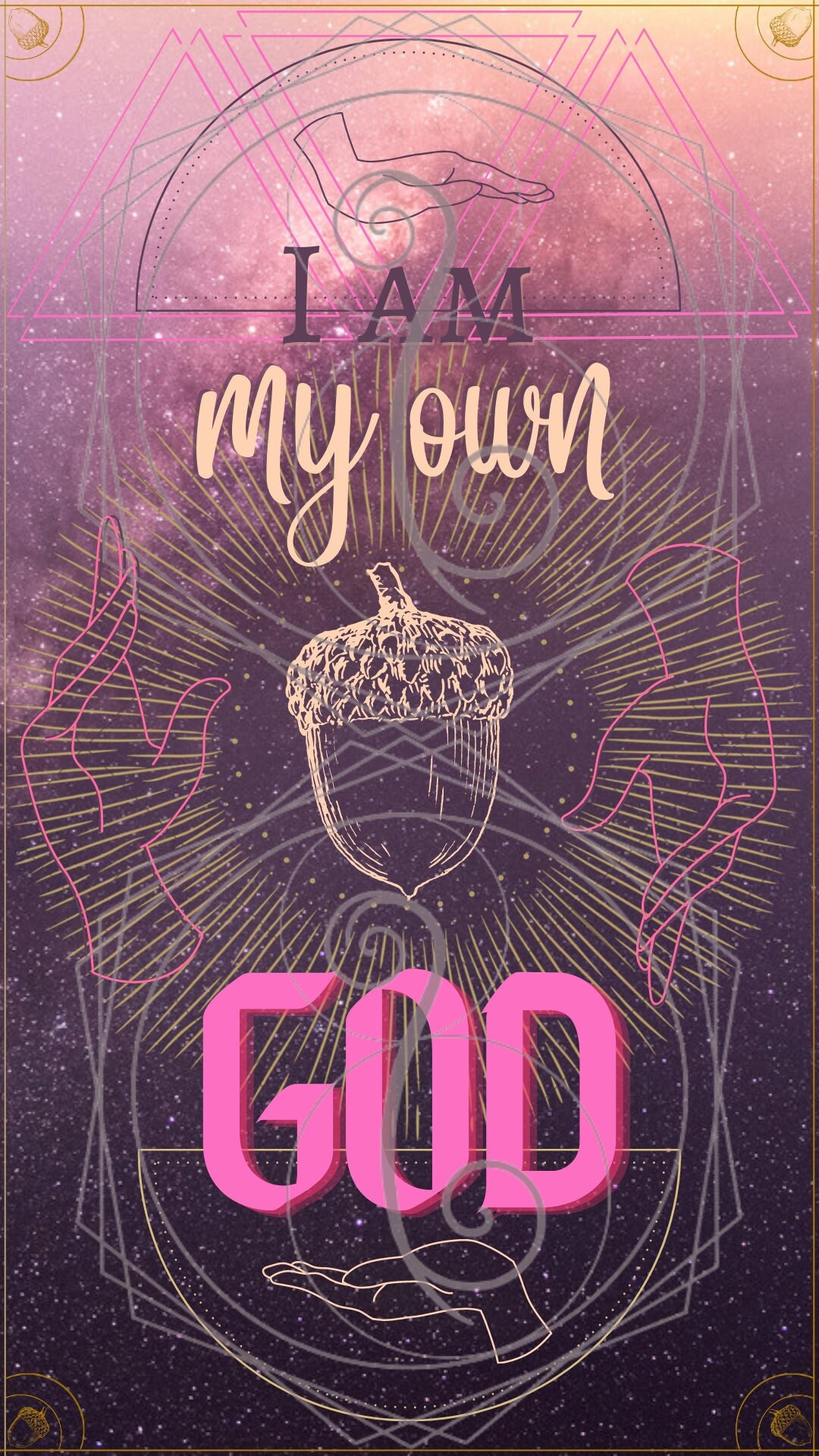 Ominous Positivity Phone Wallpaper Background Feminine Goddess ...