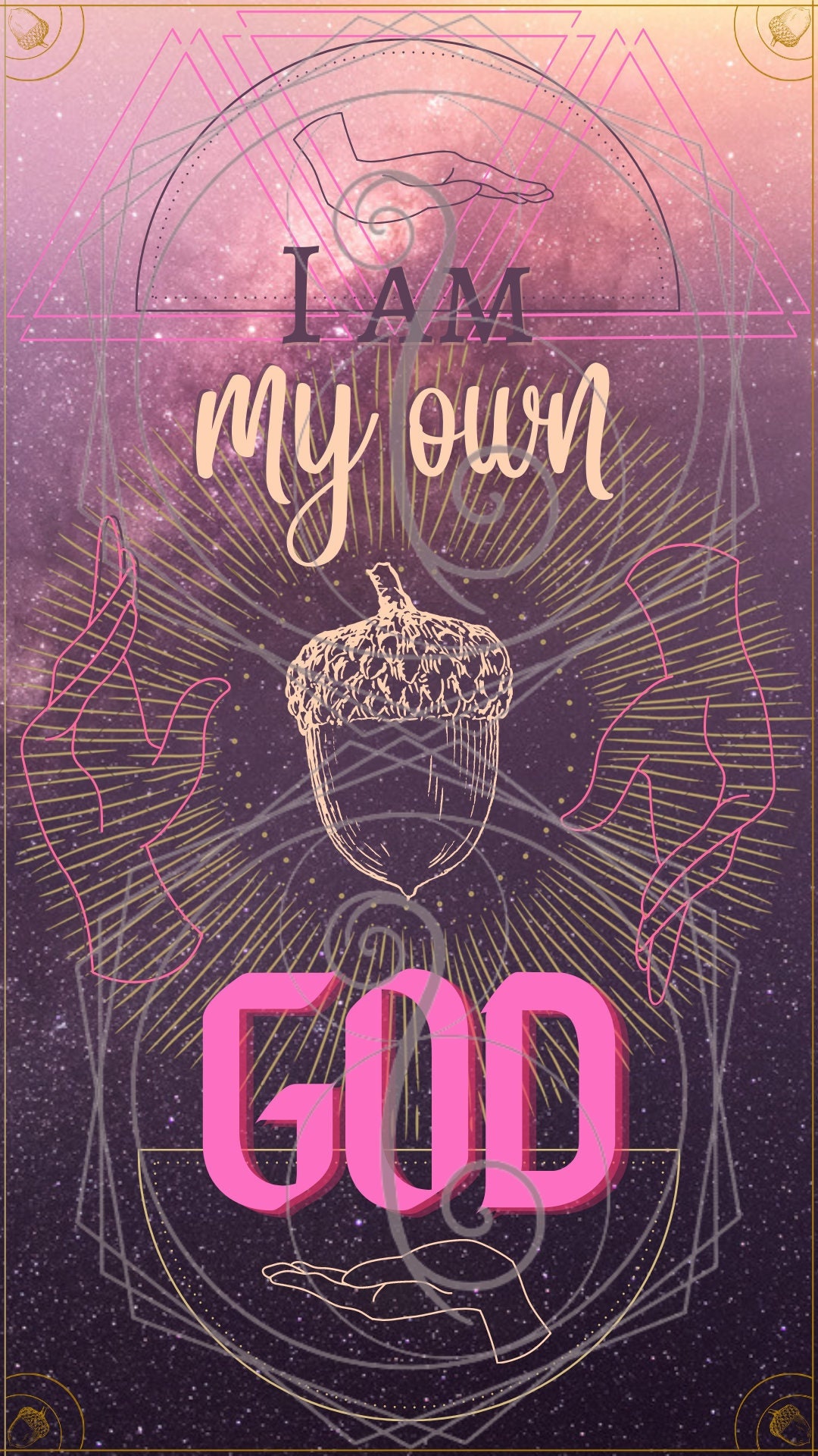 Ominous Positivity Phone Wallpaper Background Feminine Goddess ...