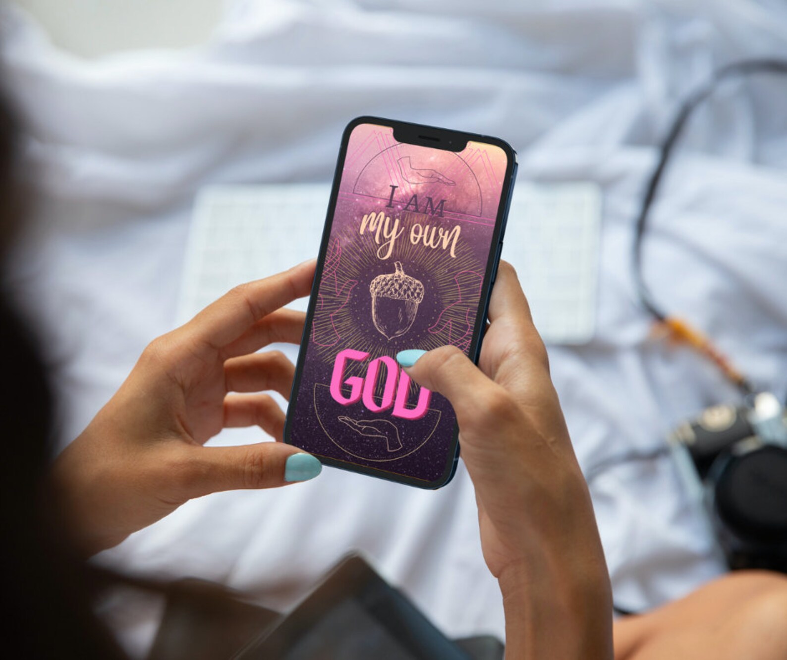 Ominous Positivity Phone Wallpaper Background Feminine Goddess ...