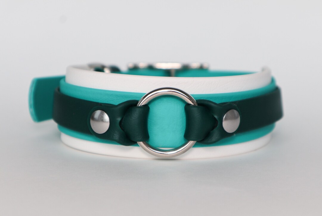 3 Layer Adjustable Biothane Dog Collar - Etsy