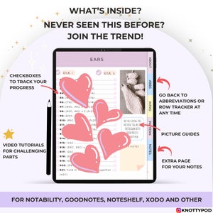 No Sew Bunny Pattern Amigurumi Cute Beginner Friendly Downloadable Interactive PDF Pattern ...