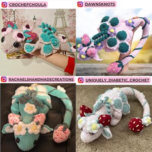 Straberis the Fairy Dragon Crochet Pattern, Strawberry Dragon Crochet ...