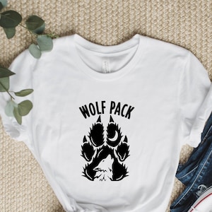 Wolf Pack Shirt, Wolf Pack T-shirt, Family Matching Shirts, Wolf Lover ...